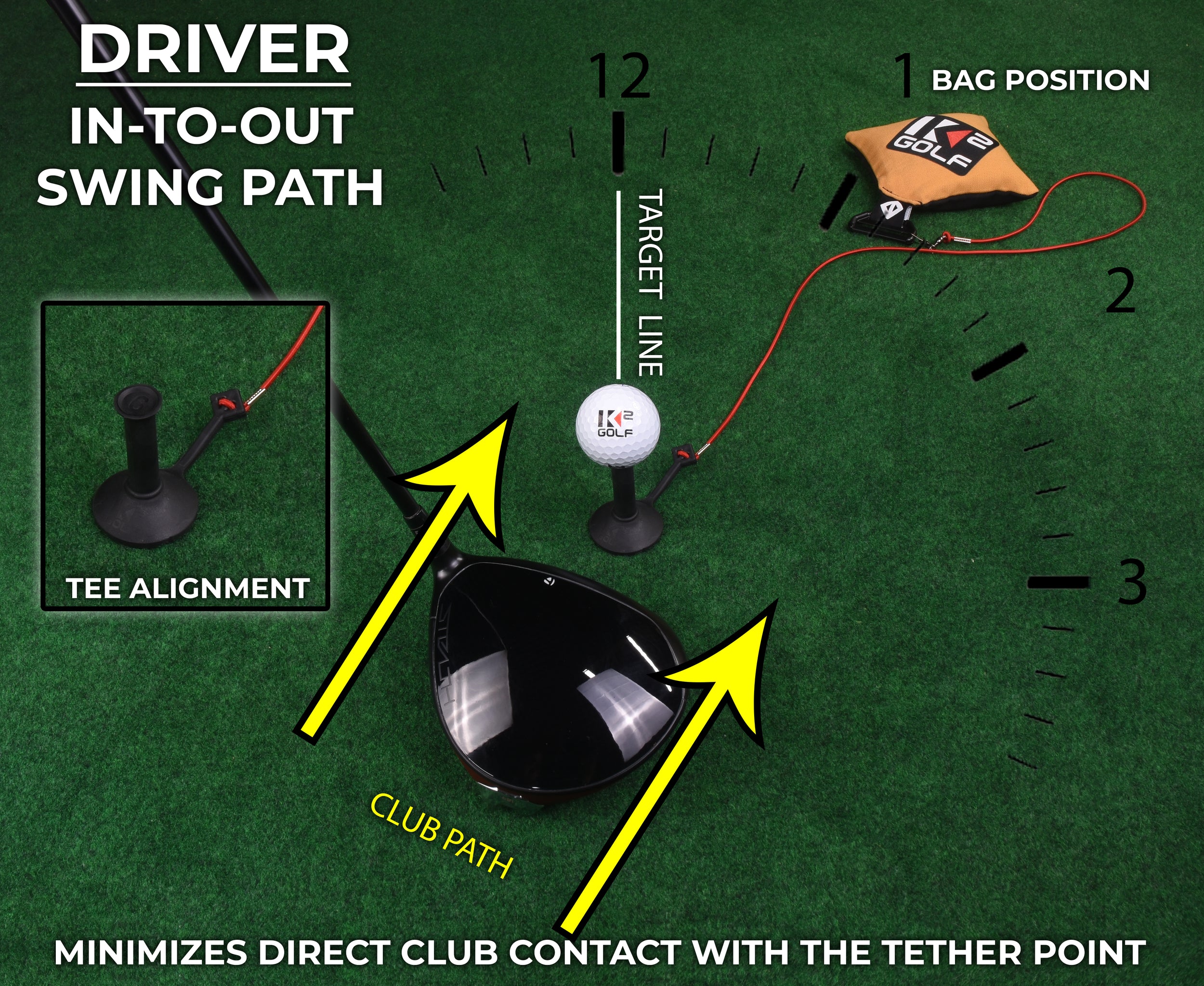 How To Attach The Tether Anchor To Bungee And To K2 GOLF Tees