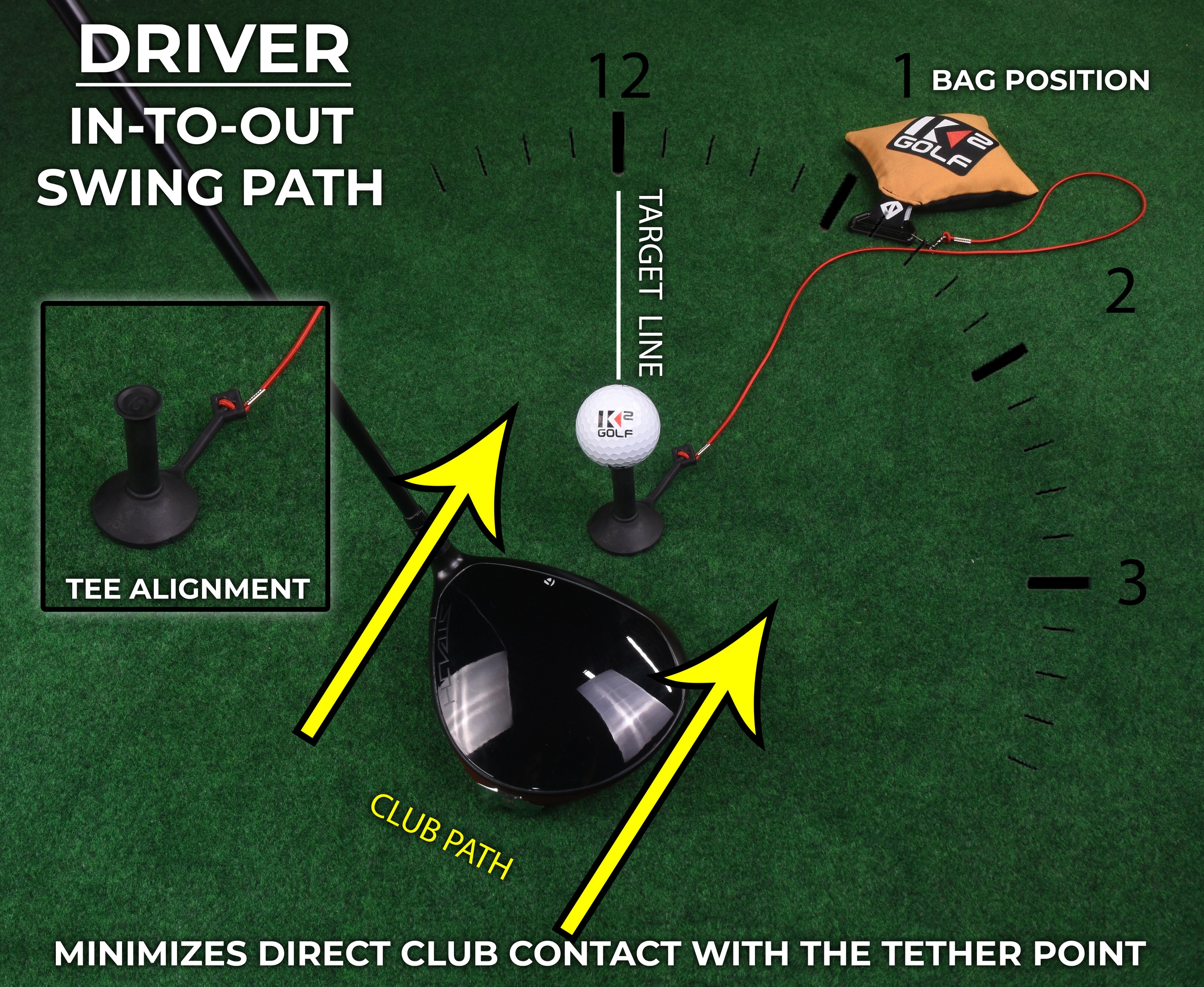 How To Attach The Tether Anchor To Bungee And To K2 GOLF Tees