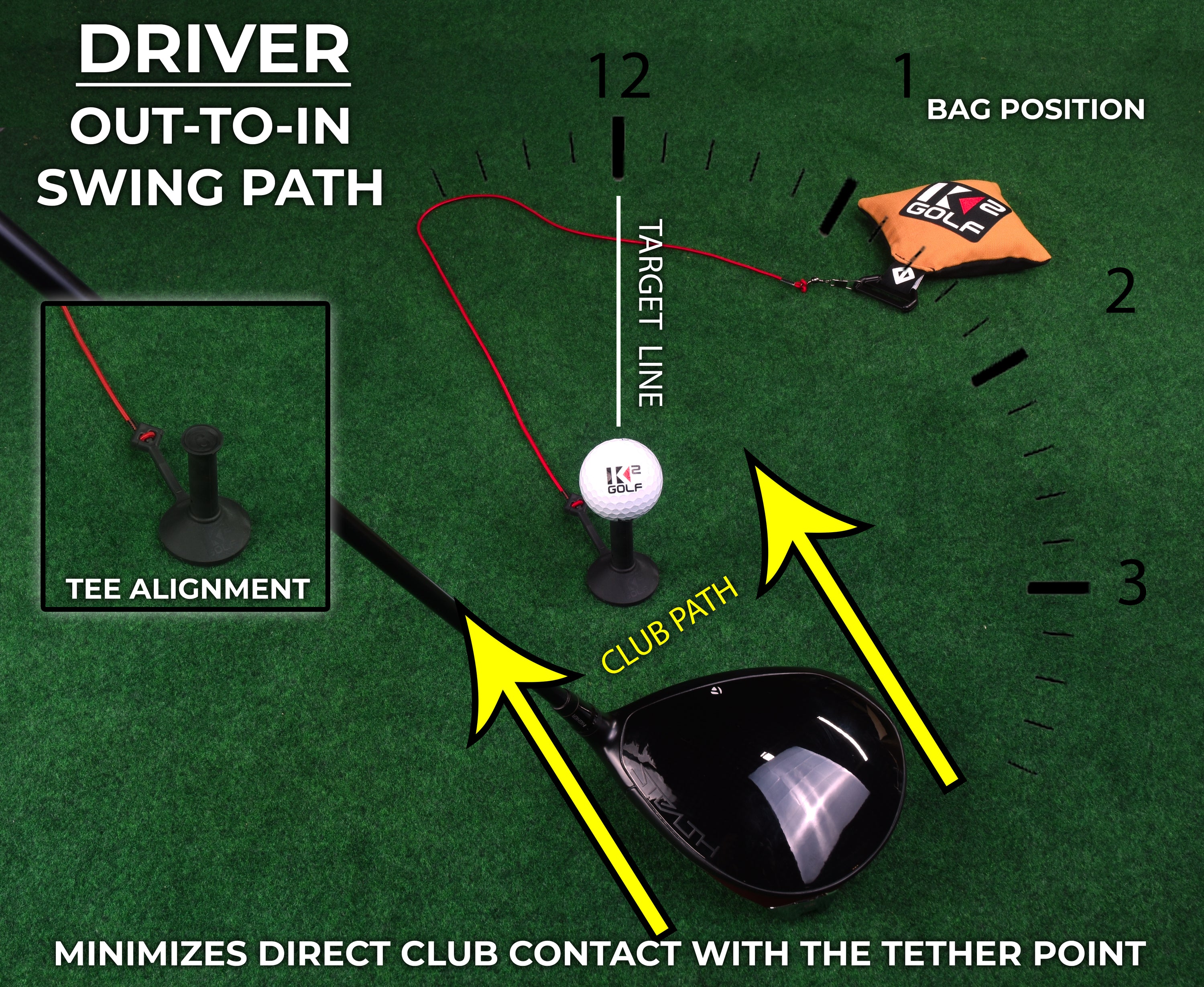 How To Attach The Tether Anchor To Bungee And To K2 GOLF Tees