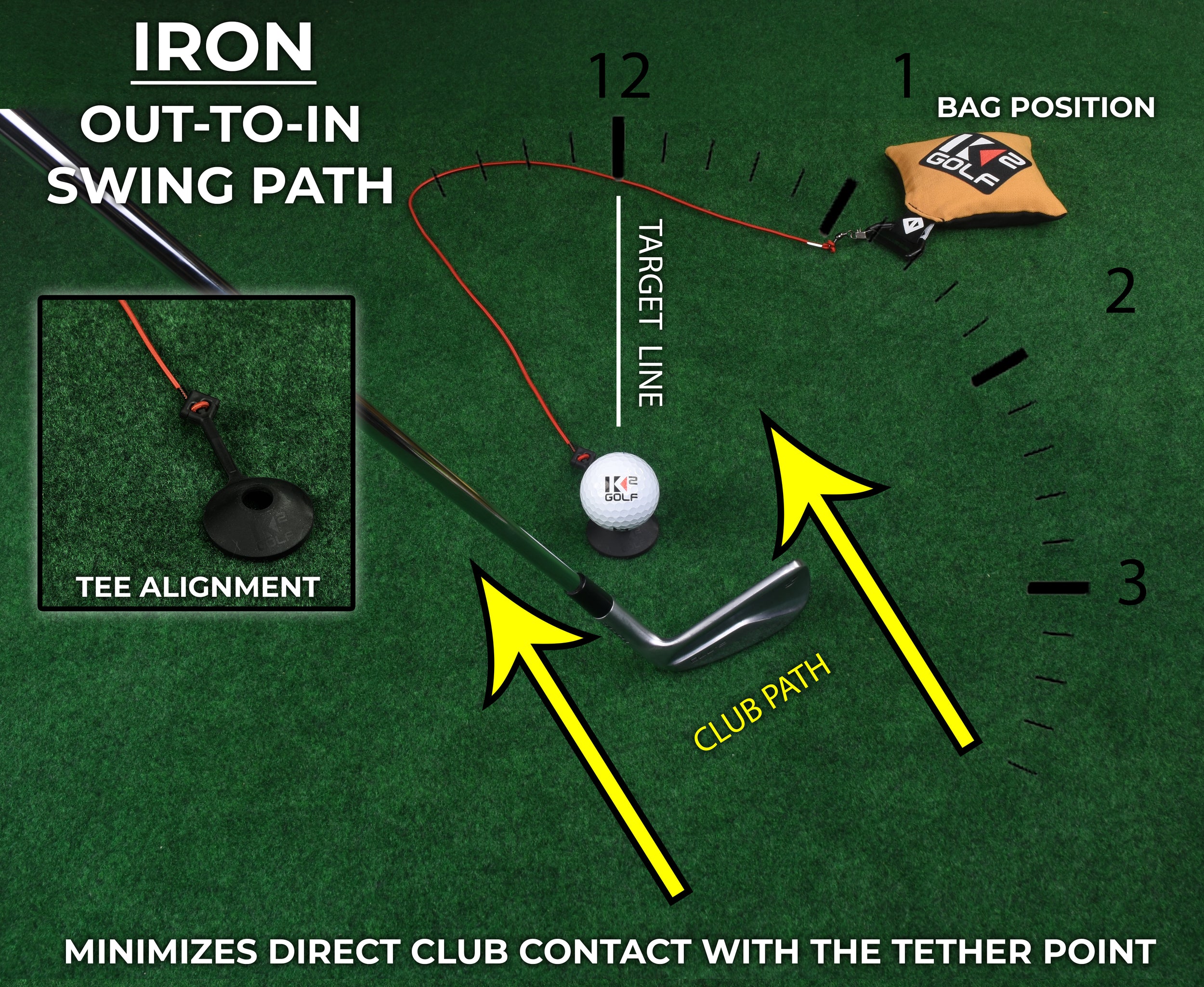 How To Attach The Tether Anchor To Bungee And To K2 GOLF Tees