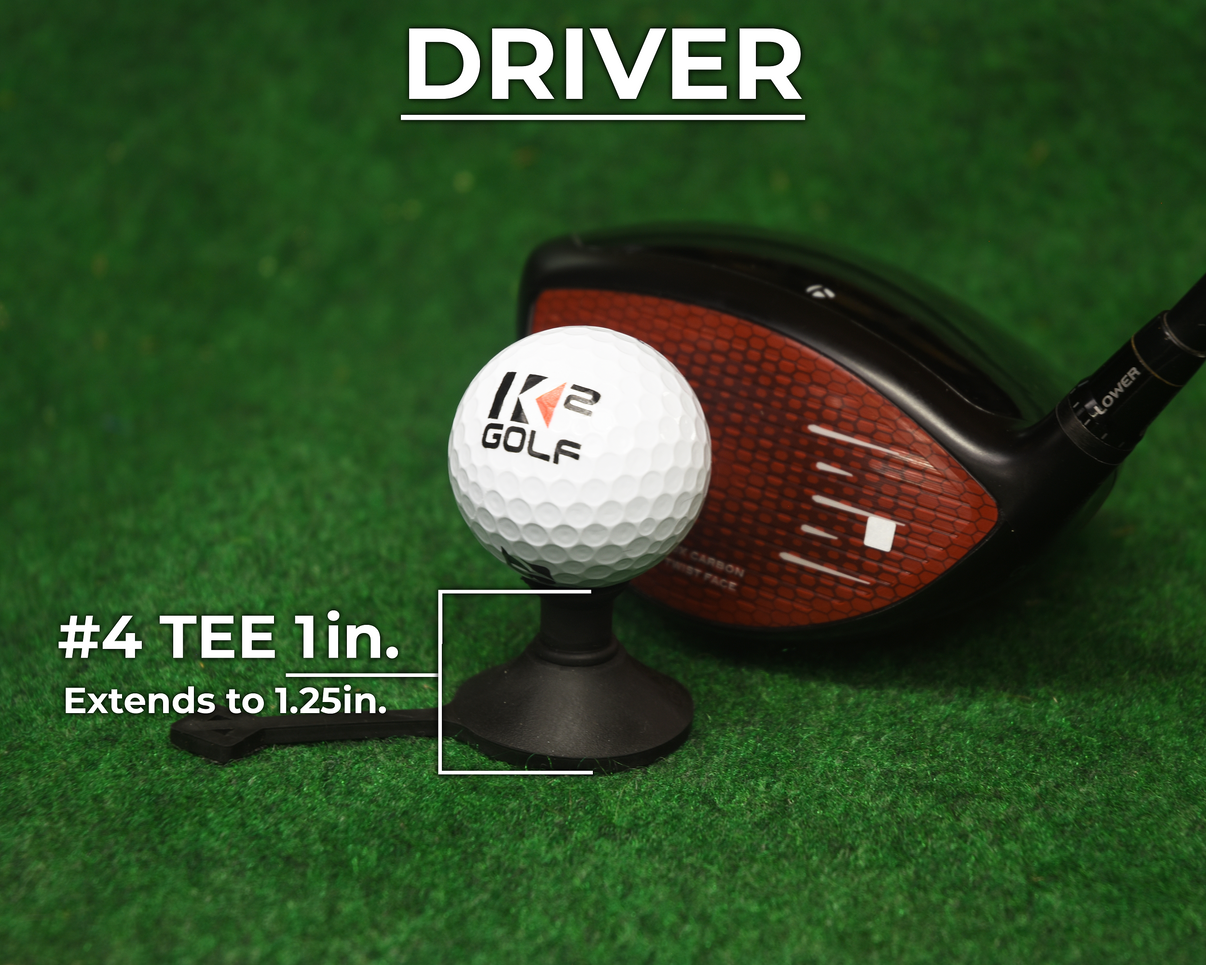 Best Simulator Tees - Size #4 - 1 in. (2-Pack) – K2 GOLF